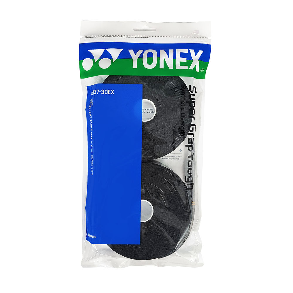 Yonex Super Grap Tough Overgrip 30 Pack (Black) – RacquetGuys.ca