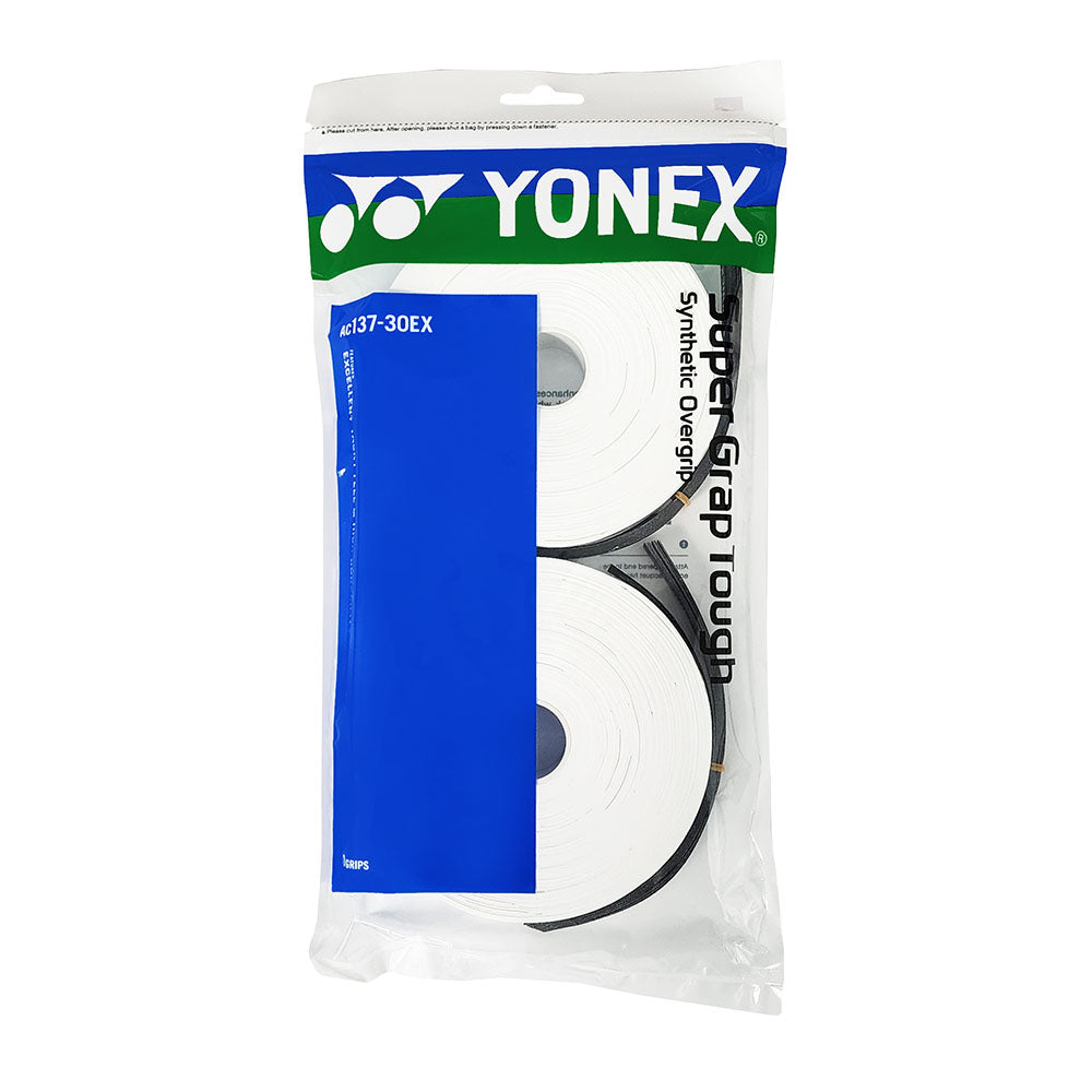 Yonex Super Grap Tough Overgrip 30 Pack (White) – RacquetGuys.ca
