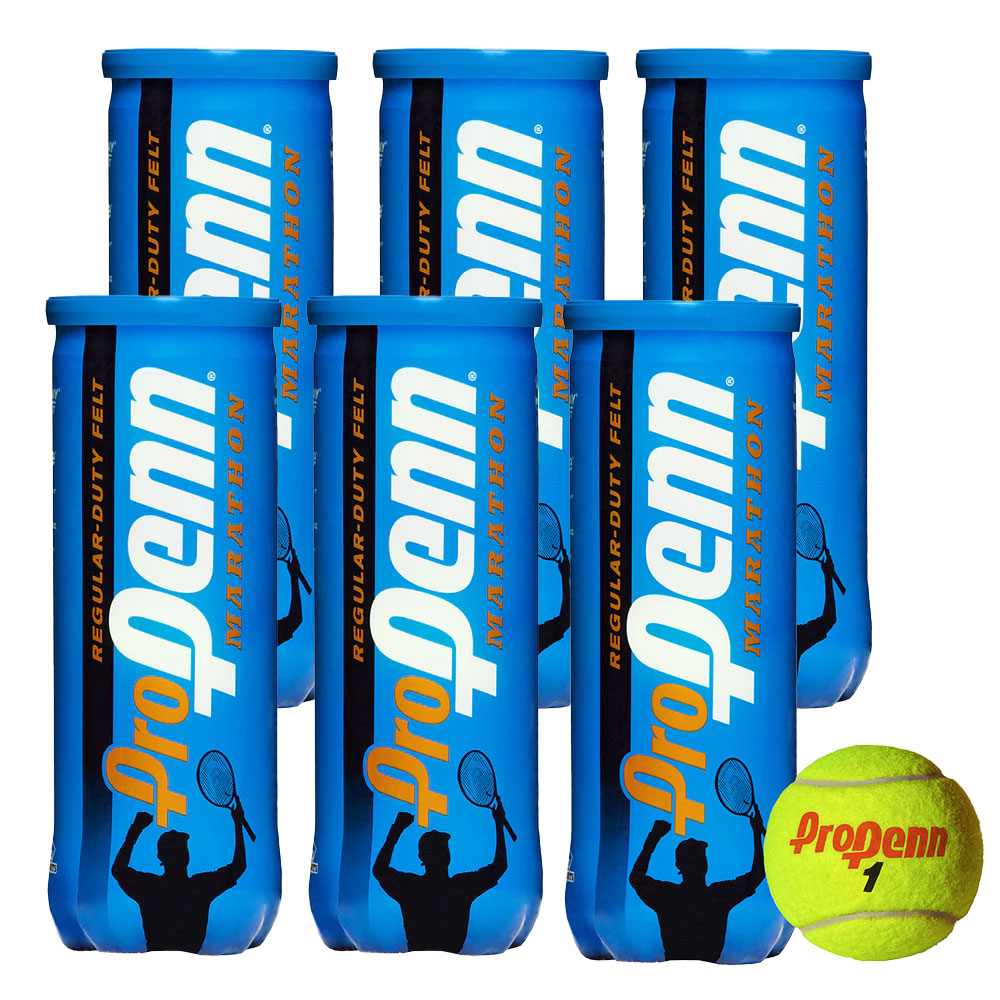 Pro Penn Marathon Regular Duty Tennis Balls 6-Pack – RacquetGuys.ca