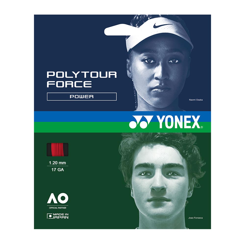 Yonex Poly Tour Force 17/1.20 Tennis String (Red) – RacquetGuys.ca