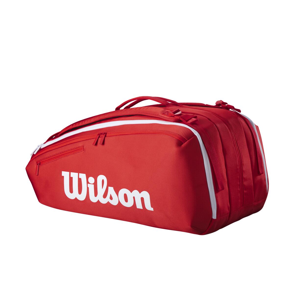 Wilson Super Tour 15 Pack 2025 Racquet Bag (Red) – RacquetGuys.ca