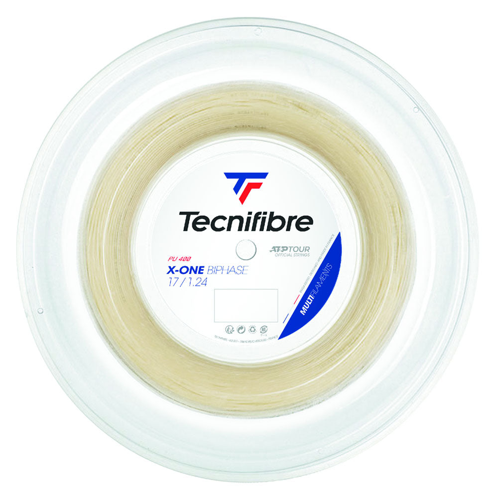 Tecnifibre X-One Biphase 17/1.24 Tennis String Reel (Natural ...