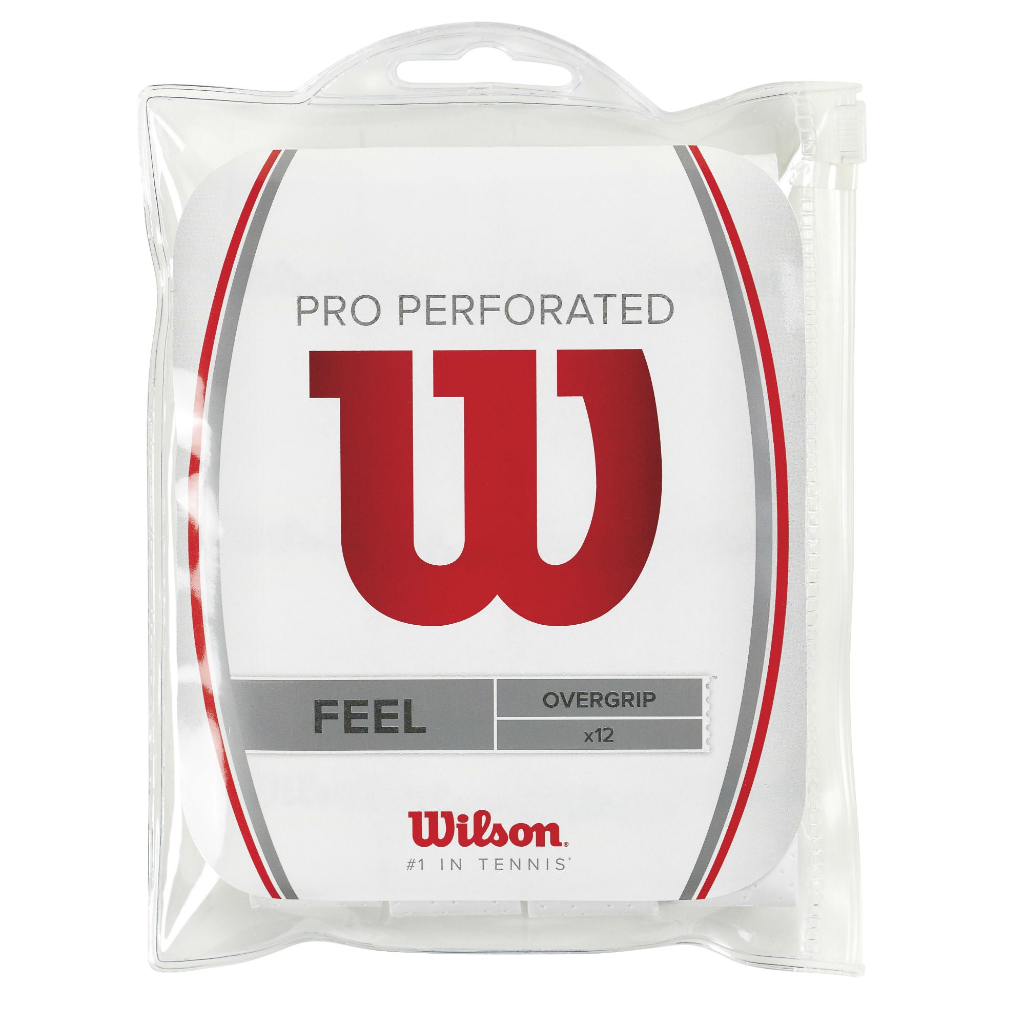Wilson Pro Perforated Overgrip 12 Pack (White) – RacquetGuys.ca