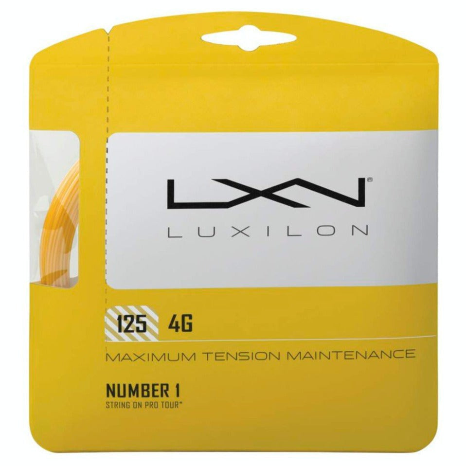 Luxilon 4G 16L/1.25 Tennis String (Gold) – RacquetGuys.ca